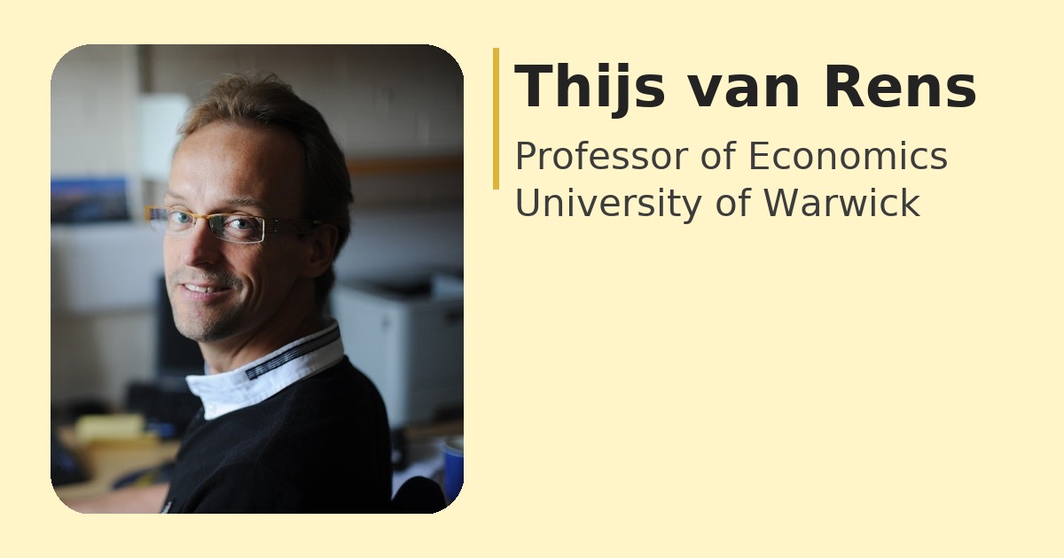 Thijs van Rens — University of Warwick — Department of Economics